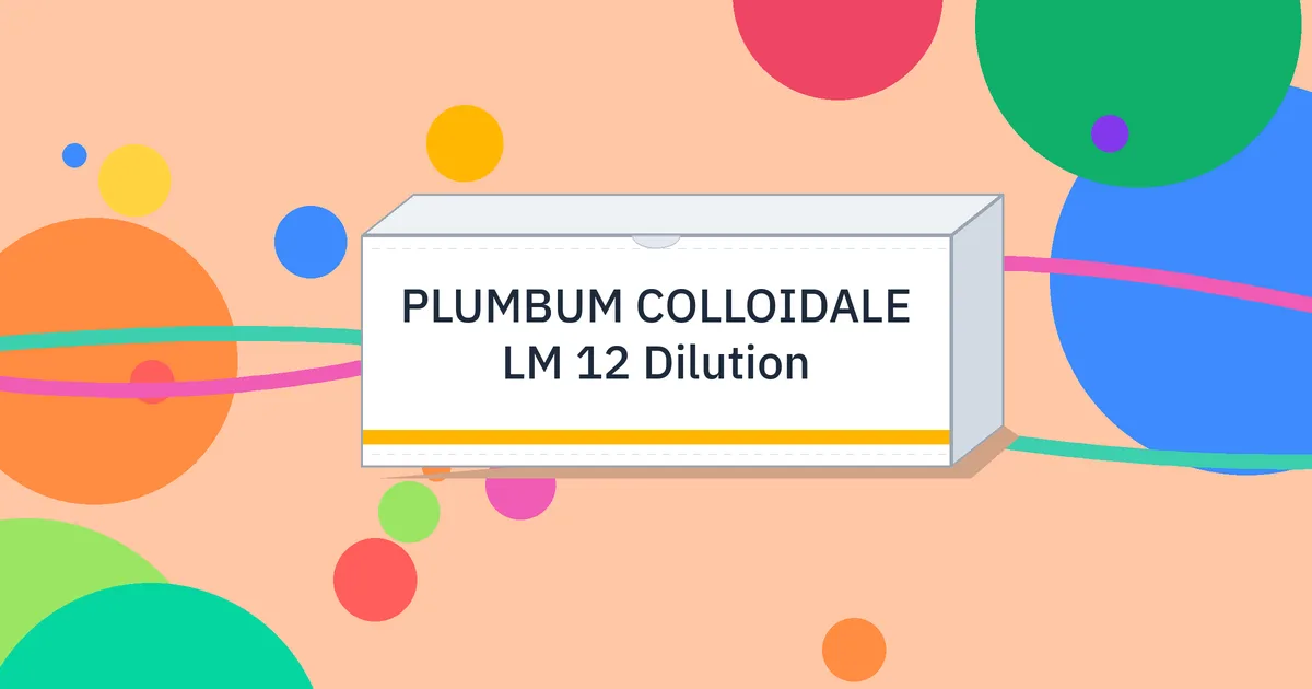 Symbolbild: Packung mit der Aufschrift PLUMBUM COLLOIDALE LM 12 Dilution (PZN 13040202) – Verfügbarkeit und Bezug in Apotheken in Frankfurt am Main