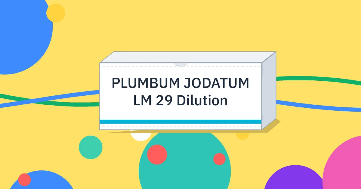 Symbolbild: Packung mit der Aufschrift PLUMBUM JODATUM LM 29 Dilution (PZN 13040900) – Verfügbarkeit und Bezug in Apotheken in Frankfurt am Main