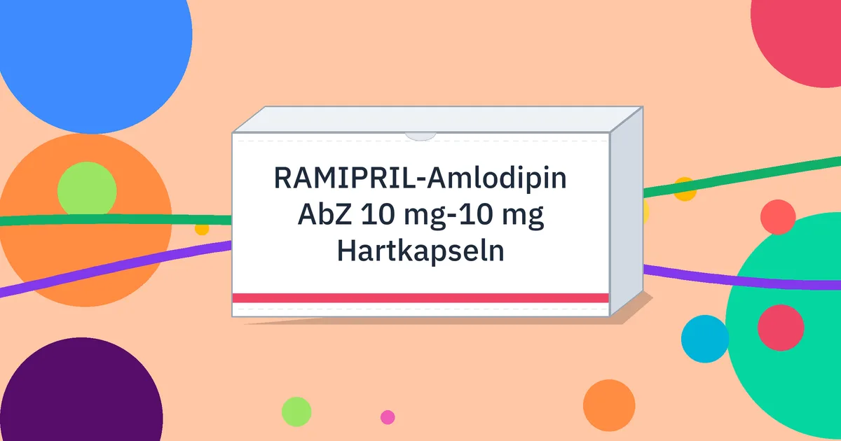 Symbolbild: Packung mit der Aufschrift RAMIPRIL-Amlodipin AbZ 10 mg-10 mg Hartkapseln (PZN 13581984) – Verfügbarkeit und Bezug in Apotheken in Frankfurt am Main