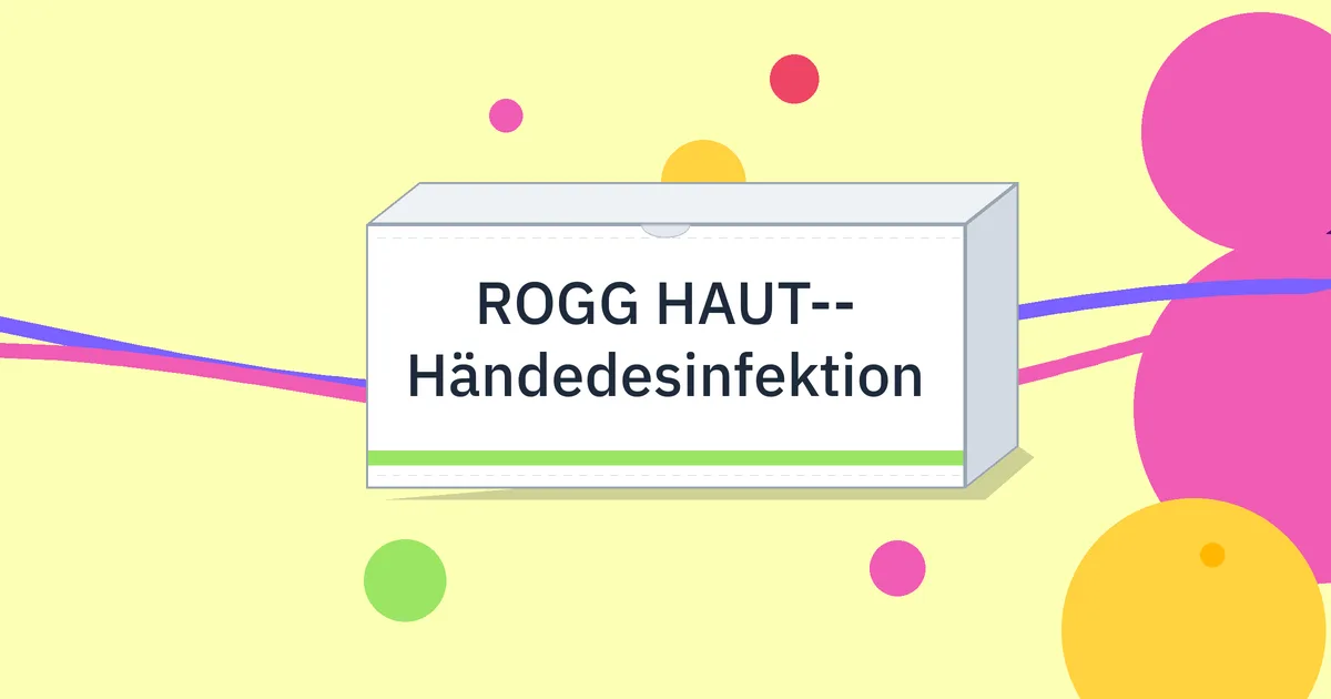 Symbolbild: Packung mit der Aufschrift ROGG HAUT--Händedesinfektion (PZN 02152010) – Verfügbarkeit und Bezug in Apotheken in Frankfurt am Main