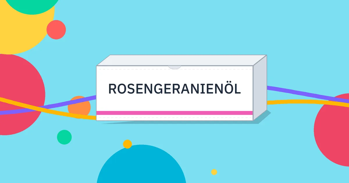 Symbolbild: Packung mit der Aufschrift ROSENGERANIENÖL (PZN 16729884) – Verfügbarkeit und Bezug in Apotheken in Frankfurt am Main