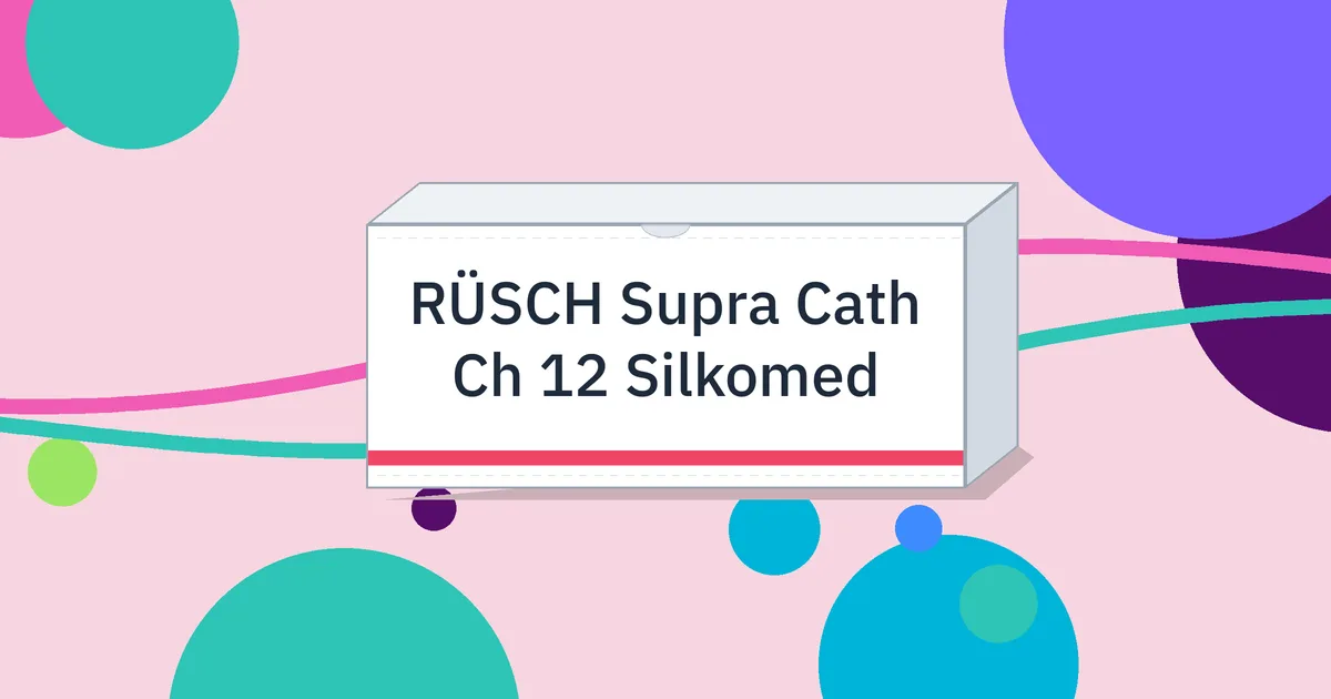 Symbolbild: Packung mit der Aufschrift RÜSCH Supra Cath Ch 12 Silkomed (PZN 07351984) – Verfügbarkeit und Bezug in Apotheken in Frankfurt am Main
