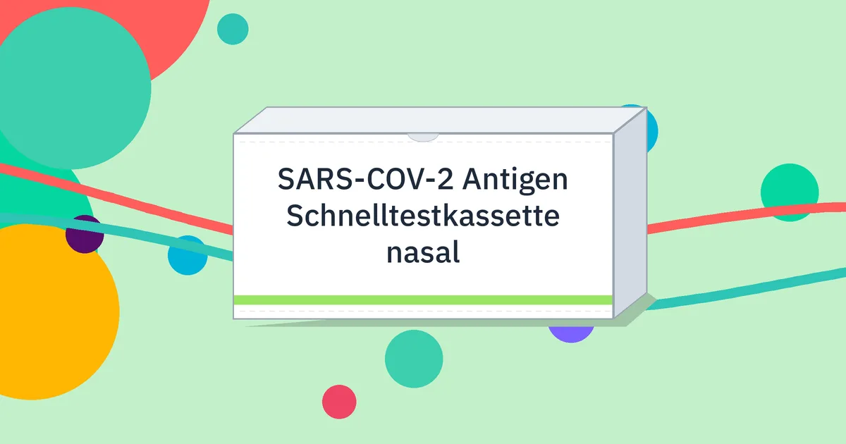 Symbolbild: Packung mit der Aufschrift SARS-COV-2 Antigen Schnelltestkassette nasal (PZN 18232231) – Verfügbarkeit und Bezug in Apotheken in Frankfurt am Main
