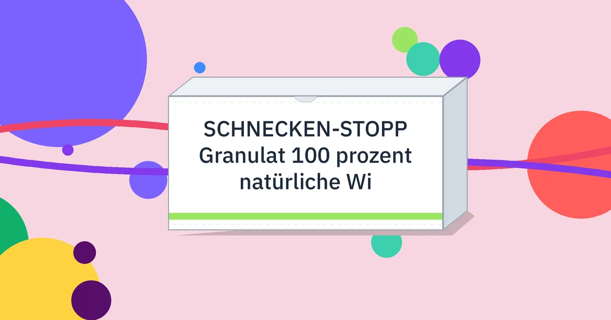 Symbolbild: Packung mit der Aufschrift SCHNECKEN-STOPP Granulat 100 prozent natürliche Wi (PZN 19960754) – Verfügbarkeit und Bezug in Apotheken in Frankfurt am Main