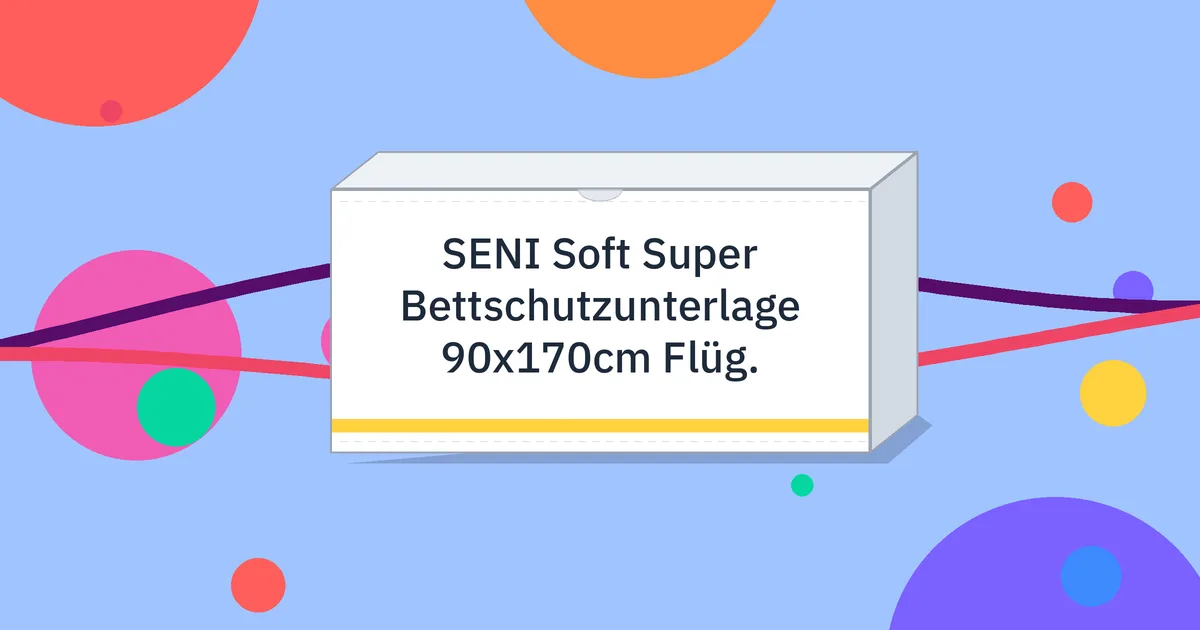 Symbolbild: Packung mit der Aufschrift SENI Soft Super Bettschutzunterlage 90x170cm Flüg. (PZN 20024267) – Verfügbarkeit und Bezug in Apotheken in Frankfurt am Main