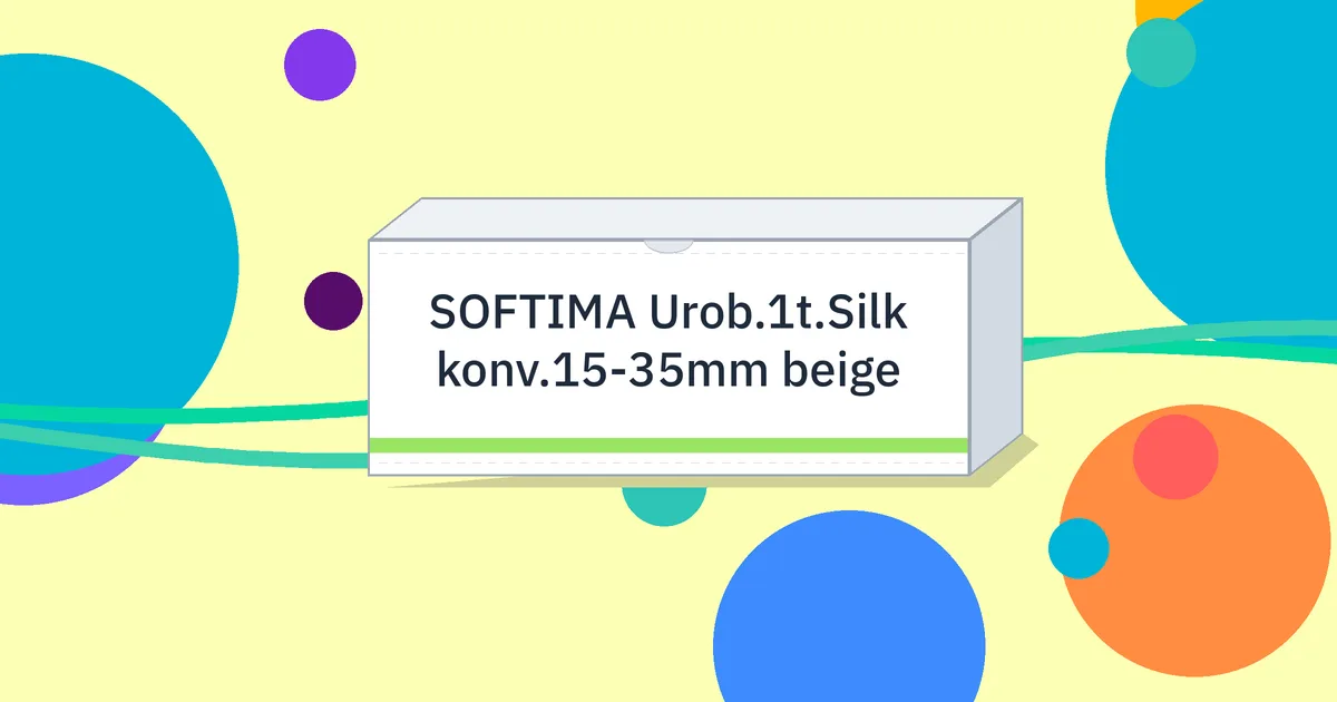 Symbolbild: Packung mit der Aufschrift SOFTIMA Urob.1t.Silk konv.15-35mm beige (PZN 17924180) – Verfügbarkeit und Bezug in Apotheken in Frankfurt am Main