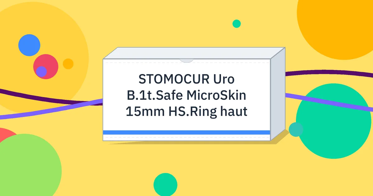 Symbolbild: Packung mit der Aufschrift STOMOCUR Uro B.1t.Safe MicroSkin 15mm HS.Ring haut (PZN 17160446) – Verfügbarkeit und Bezug in Apotheken in Frankfurt am Main