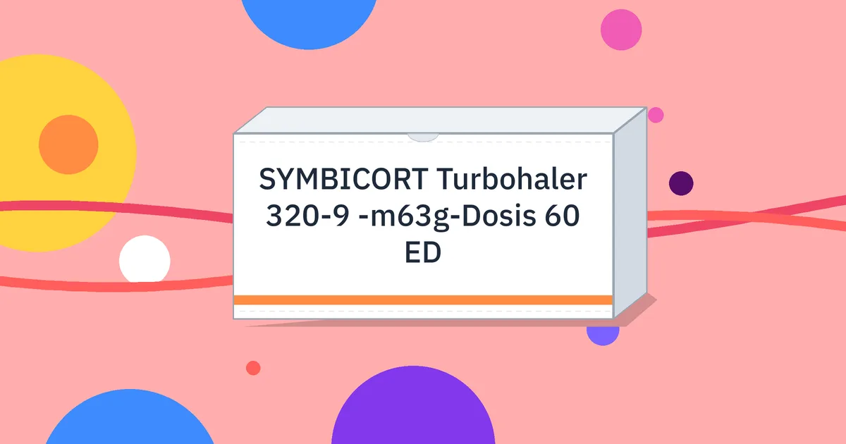 Symbolbild: Packung mit der Aufschrift SYMBICORT Turbohaler 320-9 -m63g-Dosis 60 ED (PZN 03109200) – Verfügbarkeit und Bezug in Apotheken in Frankfurt am Main