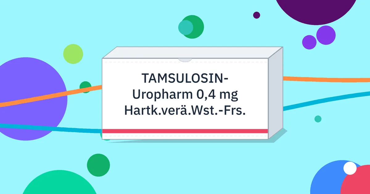 Symbolbild: Packung mit der Aufschrift TAMSULOSIN-Uropharm 0,4 mg Hartk.verä.Wst.-Frs. (PZN 01086995) – Verfügbarkeit und Bezug in Apotheken in Frankfurt am Main