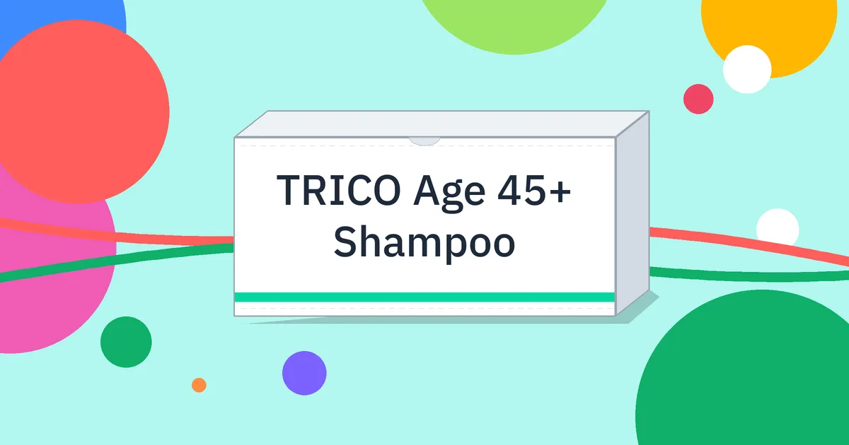 Symbolbild: Packung mit der Aufschrift TRICO Age 45+ Shampoo (PZN 18711115) – Verfügbarkeit und Bezug in Apotheken in Frankfurt am Main