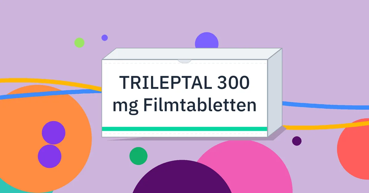 Symbolbild: Packung mit der Aufschrift TRILEPTAL 300 mg Filmtabletten (PZN 19175989) – Verfügbarkeit und Bezug in Apotheken in Frankfurt am Main