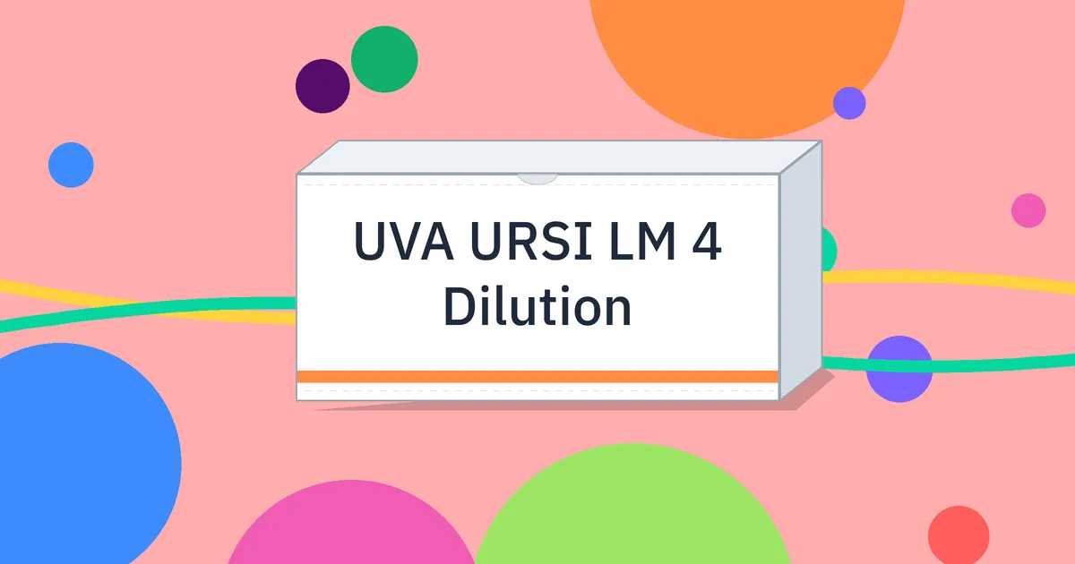 Symbolbild: Packung mit der Aufschrift UVA URSI LM 4 Dilution (PZN 13258935) – Verfügbarkeit und Bezug in Apotheken in Frankfurt am Main