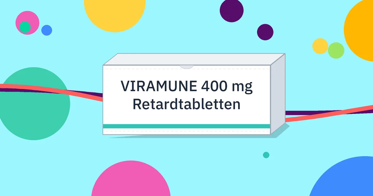 Symbolbild: Packung mit der Aufschrift VIRAMUNE 400 mg Retardtabletten (PZN 11732628) – Verfügbarkeit und Bezug in Apotheken in Frankfurt am Main