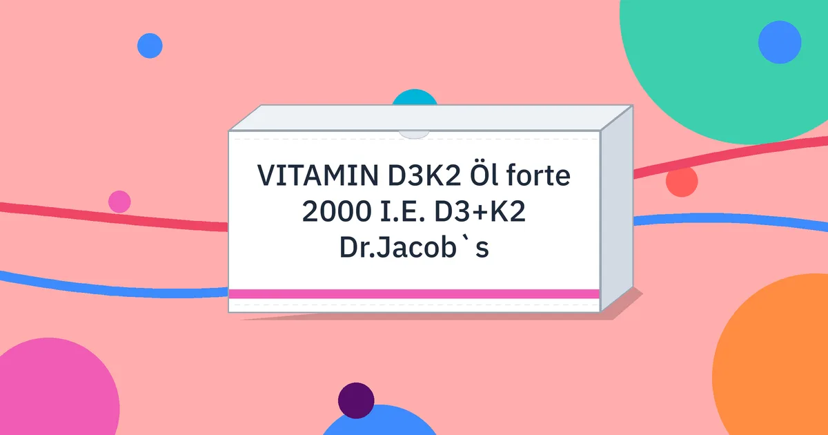 Symbolbild: Packung mit der Aufschrift VITAMIN D3K2 Öl forte 2000 I.E. D3+K2 Dr.Jacob`s (PZN 13978701) – Verfügbarkeit und Bezug in Apotheken in Frankfurt am Main