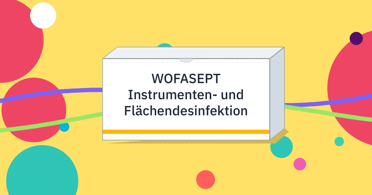 Symbolbild: Packung mit der Aufschrift WOFASEPT Instrumenten- und Flächendesinfektion (PZN 11608070) – Verfügbarkeit und Bezug in Apotheken in Frankfurt am Main