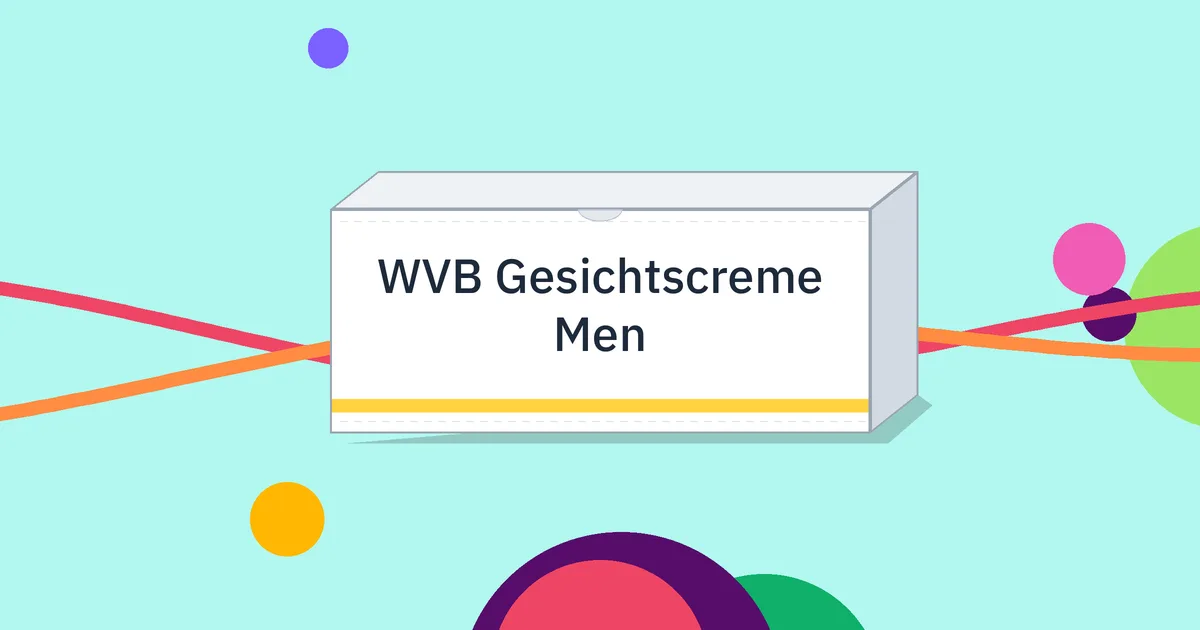 Symbolbild: Packung mit der Aufschrift WVB Gesichtscreme Men (PZN 19171000) – Verfügbarkeit und Bezug in Apotheken in Frankfurt am Main