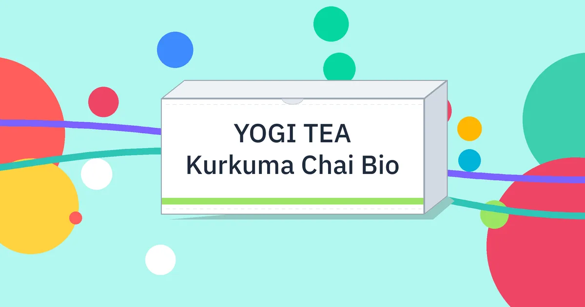 Symbolbild: Packung mit der Aufschrift YOGI TEA Kurkuma Chai Bio (PZN 16754830) – Verfügbarkeit und Bezug in Apotheken in Frankfurt am Main