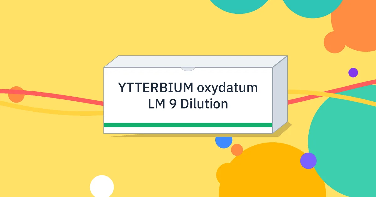 Symbolbild: Packung mit der Aufschrift YTTERBIUM oxydatum LM 9 Dilution (PZN 13286831) – Verfügbarkeit und Bezug in Apotheken in Frankfurt am Main