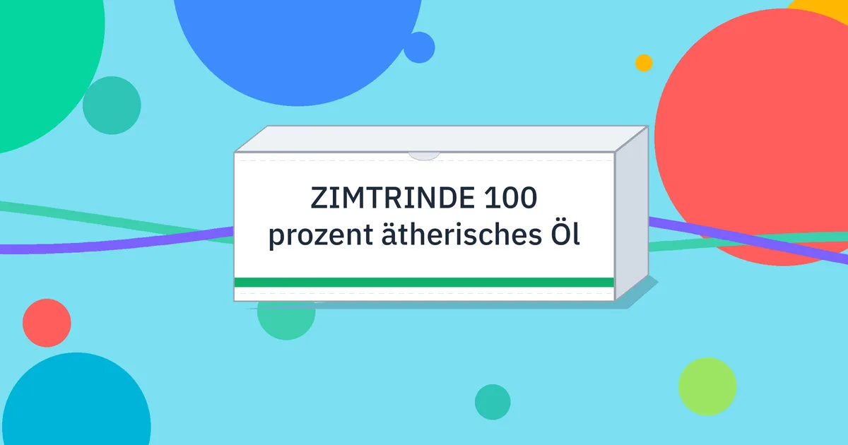 Symbolbild: Packung mit der Aufschrift ZIMTRINDE 100 prozent ätherisches Öl (PZN 07205165) – Verfügbarkeit und Bezug in Apotheken in Frankfurt am Main