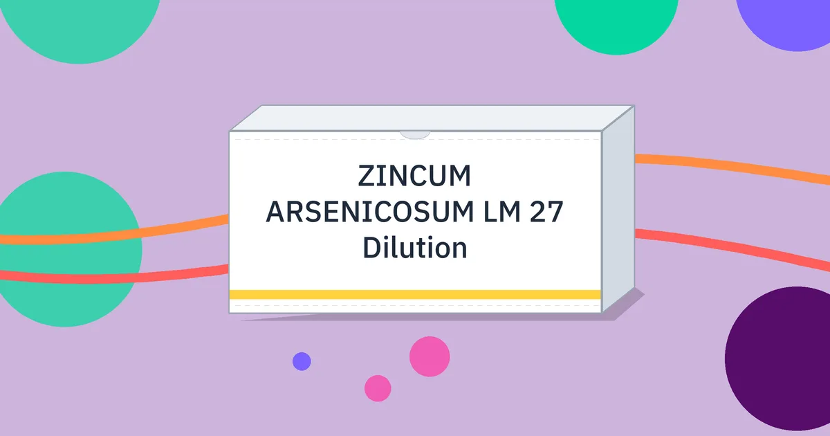 Symbolbild: Packung mit der Aufschrift ZINCUM ARSENICOSUM LM 27 Dilution (PZN 13290867) – Verfügbarkeit und Bezug in Apotheken in Frankfurt am Main