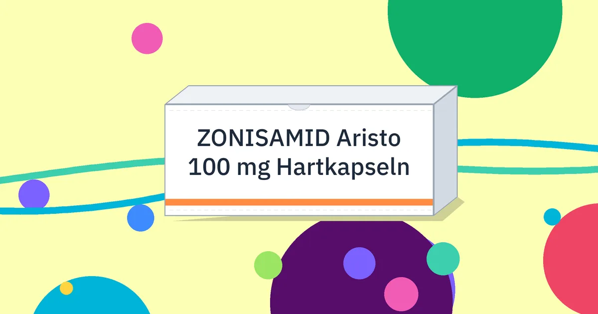 Symbolbild: Packung mit der Aufschrift ZONISAMID Aristo 100 mg Hartkapseln (PZN 20285393) – Verfügbarkeit und Bezug in Apotheken in Frankfurt am Main