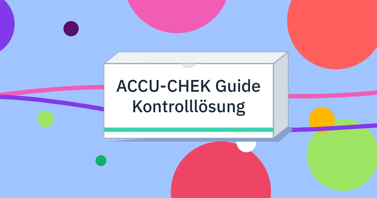 Symbolbild: Packung mit der Aufschrift ACCU-CHEK Guide Kontrolllösung (PZN 11664950) – Verfügbarkeit und Bezug in Apotheken in Frankfurt am Main