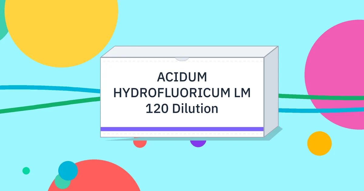Symbolbild: Packung mit der Aufschrift ACIDUM HYDROFLUORICUM LM 120 Dilution (PZN 13500690) – Verfügbarkeit und Bezug in Apotheken in Frankfurt am Main