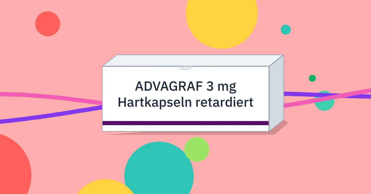 Symbolbild: Packung mit der Aufschrift ADVAGRAF 3 mg Hartkapseln retardiert (PZN 05906395) – Verfügbarkeit und Bezug in Apotheken in Frankfurt am Main
