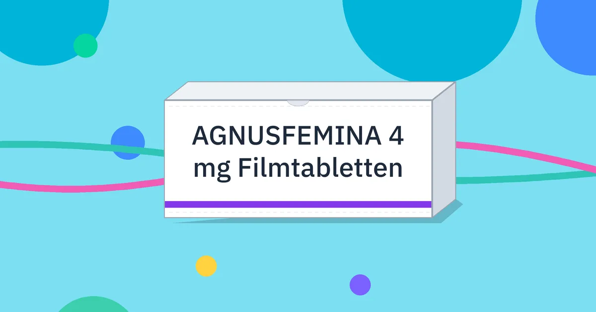 Symbolbild: Packung mit der Aufschrift AGNUSFEMINA 4 mg Filmtabletten (PZN 03781239) – Verfügbarkeit und Bezug in Apotheken in Frankfurt am Main