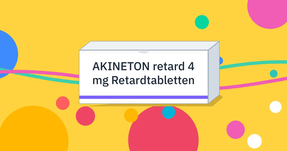Symbolbild: Packung mit der Aufschrift AKINETON retard 4 mg Retardtabletten (PZN 02127199) – Verfügbarkeit und Bezug in Apotheken in Frankfurt am Main