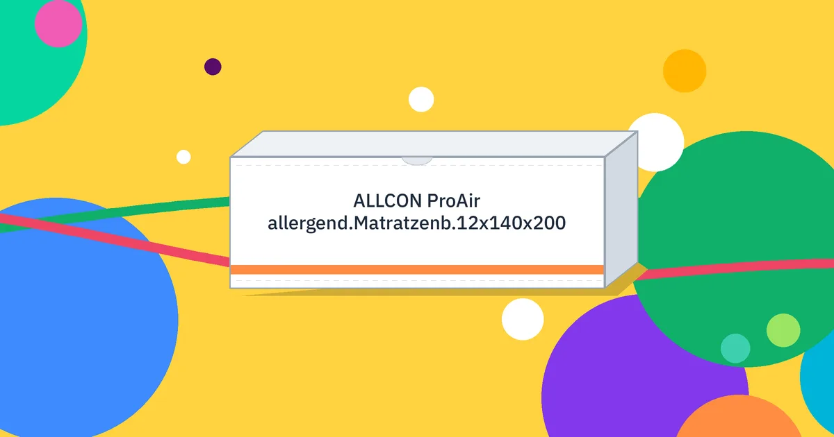 Symbolbild: Packung mit der Aufschrift ALLCON ProAir allergend.Matratzenb.12x140x200 (PZN 12445799) – Verfügbarkeit und Bezug in Apotheken in Frankfurt am Main
