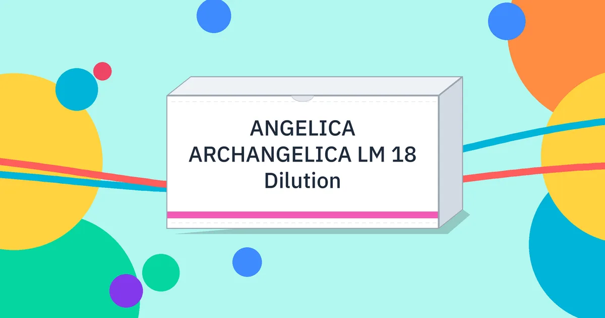 Symbolbild: Packung mit der Aufschrift ANGELICA ARCHANGELICA LM 18 Dilution (PZN 13368055) – Verfügbarkeit und Bezug in Apotheken in Frankfurt am Main