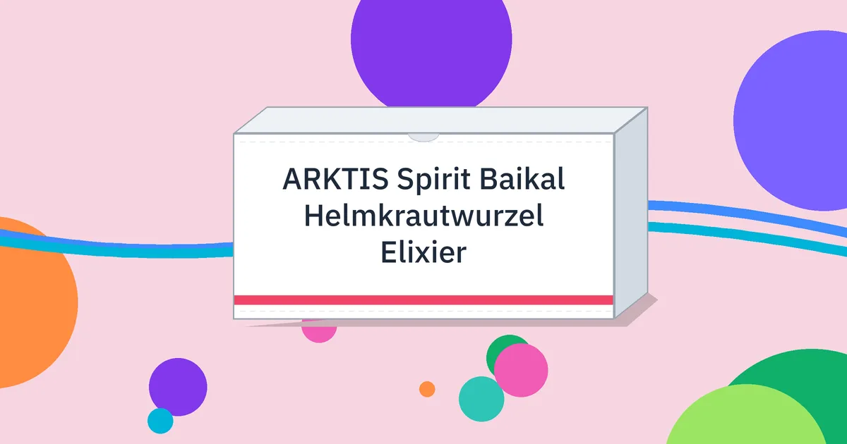 Symbolbild: Packung mit der Aufschrift ARKTIS Spirit Baikal Helmkrautwurzel Elixier (PZN 19445288) – Verfügbarkeit und Bezug in Apotheken in Frankfurt am Main