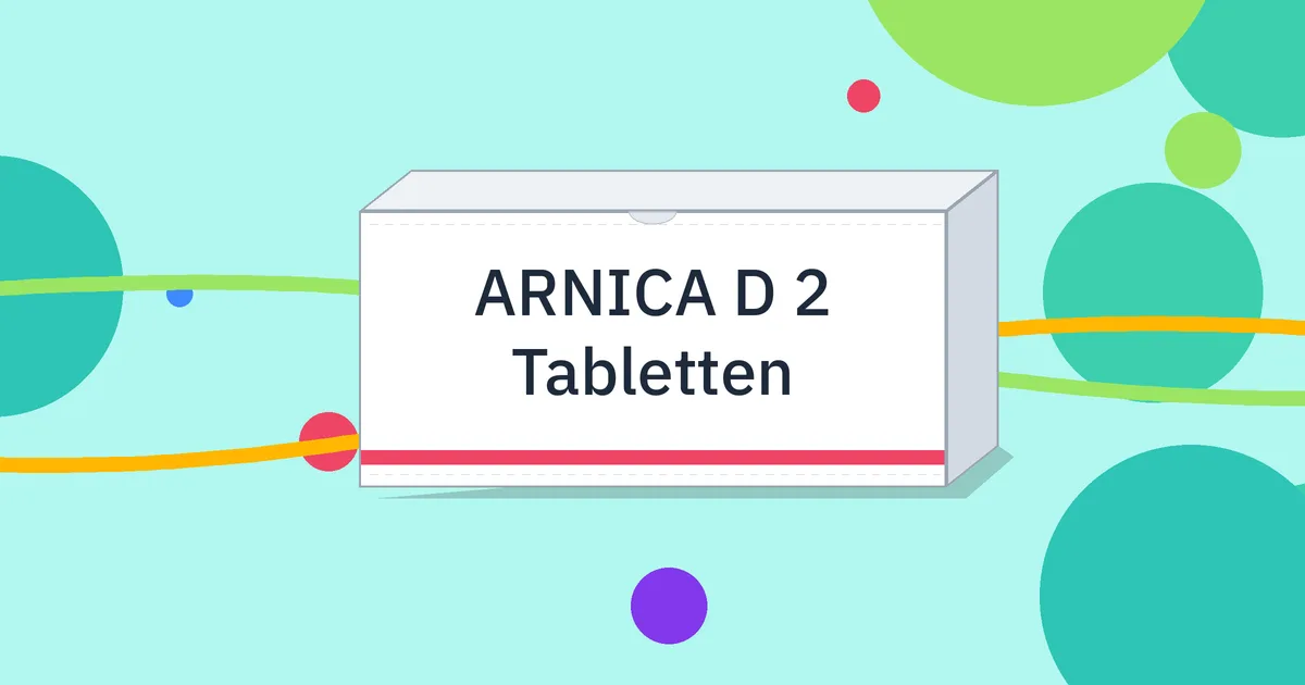 Symbolbild: Packung mit der Aufschrift ARNICA D 2 Tabletten (PZN 02110253) – Verfügbarkeit und Bezug in Apotheken in Frankfurt am Main