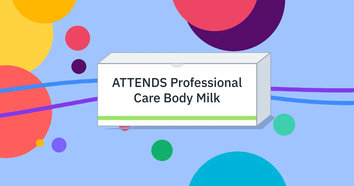 Symbolbild: Packung mit der Aufschrift ATTENDS Professional Care Body Milk (PZN 13908853) – Verfügbarkeit und Bezug in Apotheken in Frankfurt am Main