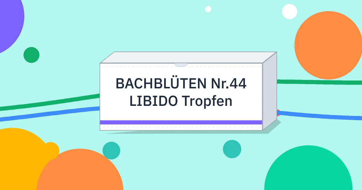 Symbolbild: Packung mit der Aufschrift BACHBLÜTEN Nr.44 LIBIDO Tropfen (PZN 19850089) – Verfügbarkeit und Bezug in Apotheken in Frankfurt am Main