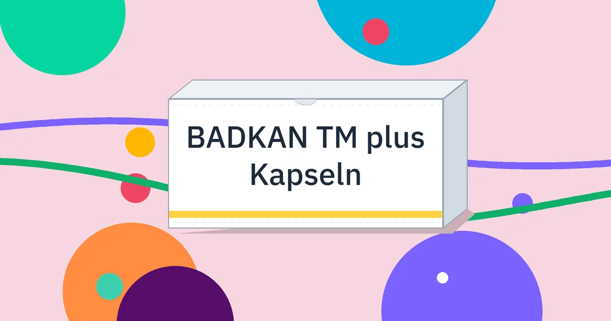 Symbolbild: Packung mit der Aufschrift BADKAN TM plus Kapseln (PZN 16002366) – Verfügbarkeit und Bezug in Apotheken in Frankfurt am Main