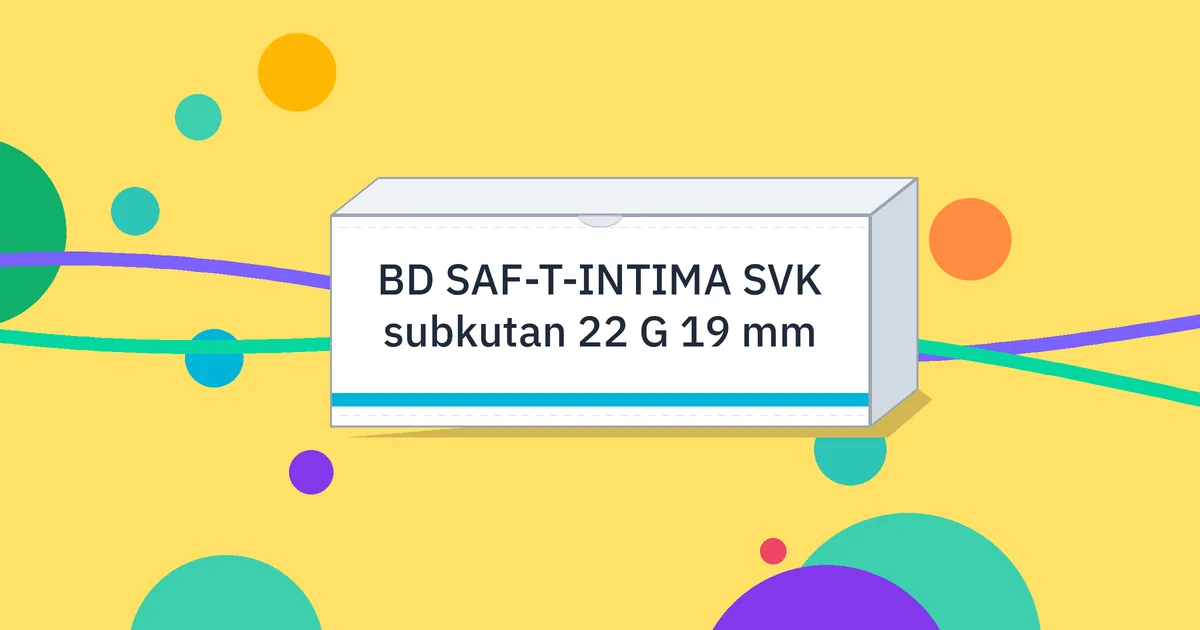 Symbolbild: Packung mit der Aufschrift BD SAF-T-INTIMA SVK subkutan 22 G 19 mm (PZN 17304394) – Verfügbarkeit und Bezug in Apotheken in Frankfurt am Main
