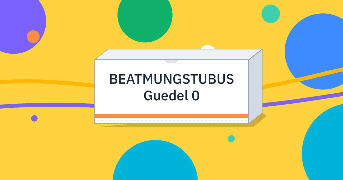 Symbolbild: Packung mit der Aufschrift BEATMUNGSTUBUS Guedel 0 (PZN 01961173) – Verfügbarkeit und Bezug in Apotheken in Frankfurt am Main
