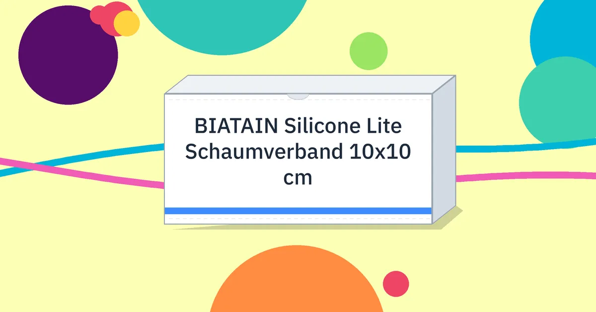 Symbolbild: Packung mit der Aufschrift BIATAIN Silicone Lite Schaumverband 10x10 cm (PZN 11530617) – Verfügbarkeit und Bezug in Apotheken in Frankfurt am Main