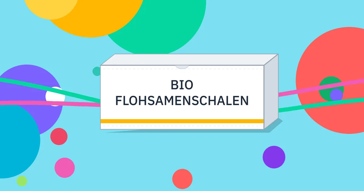 Symbolbild: Packung mit der Aufschrift BIO FLOHSAMENSCHALEN (PZN 14030890) – Verfügbarkeit und Bezug in Apotheken in Frankfurt am Main