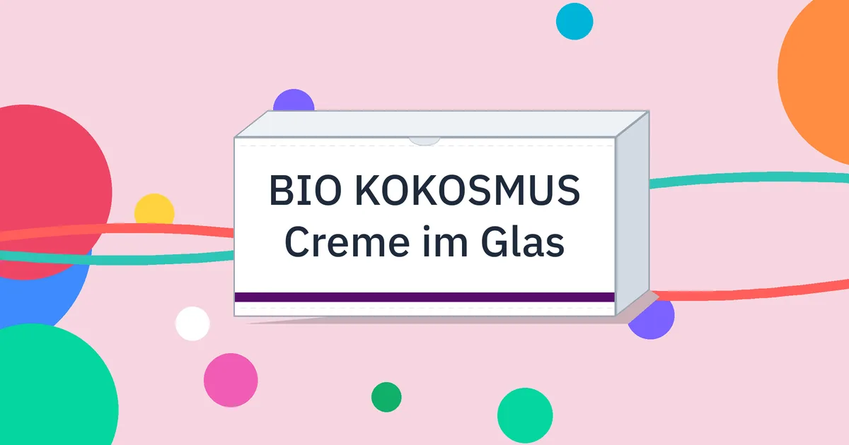 Symbolbild: Packung mit der Aufschrift BIO KOKOSMUS Creme im Glas (PZN 11890267) – Verfügbarkeit und Bezug in Apotheken in Frankfurt am Main