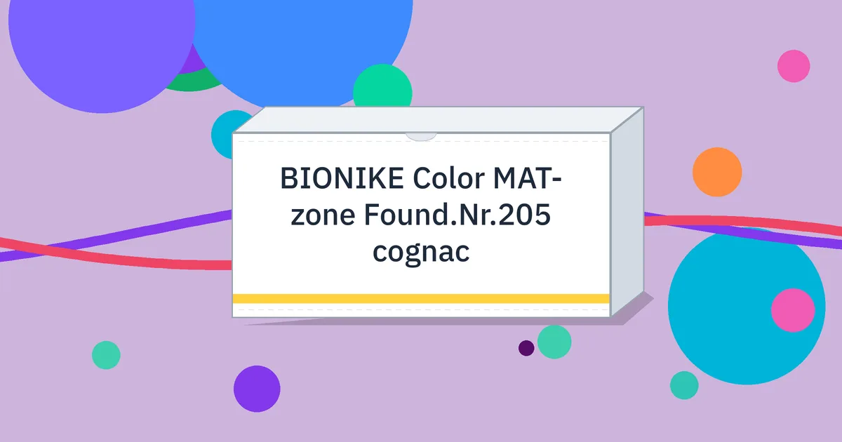 Symbolbild: Packung mit der Aufschrift BIONIKE Color MAT-zone Found.Nr.205 cognac (PZN 12606392) – Verfügbarkeit und Bezug in Apotheken in Frankfurt am Main