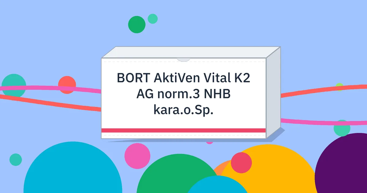 Symbolbild: Packung mit der Aufschrift BORT AktiVen Vital K2 AG norm.3 NHB kara.o.Sp. (PZN 12383940) – Verfügbarkeit und Bezug in Apotheken in Frankfurt am Main