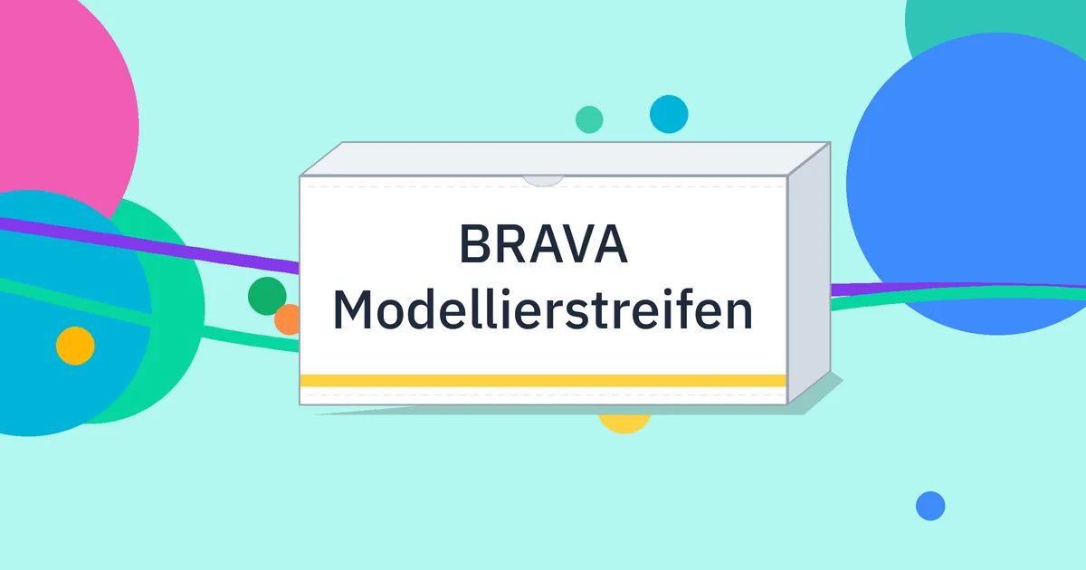 Symbolbild: Packung mit der Aufschrift BRAVA Modellierstreifen (PZN 15564369) – Verfügbarkeit und Bezug in Apotheken in Frankfurt am Main