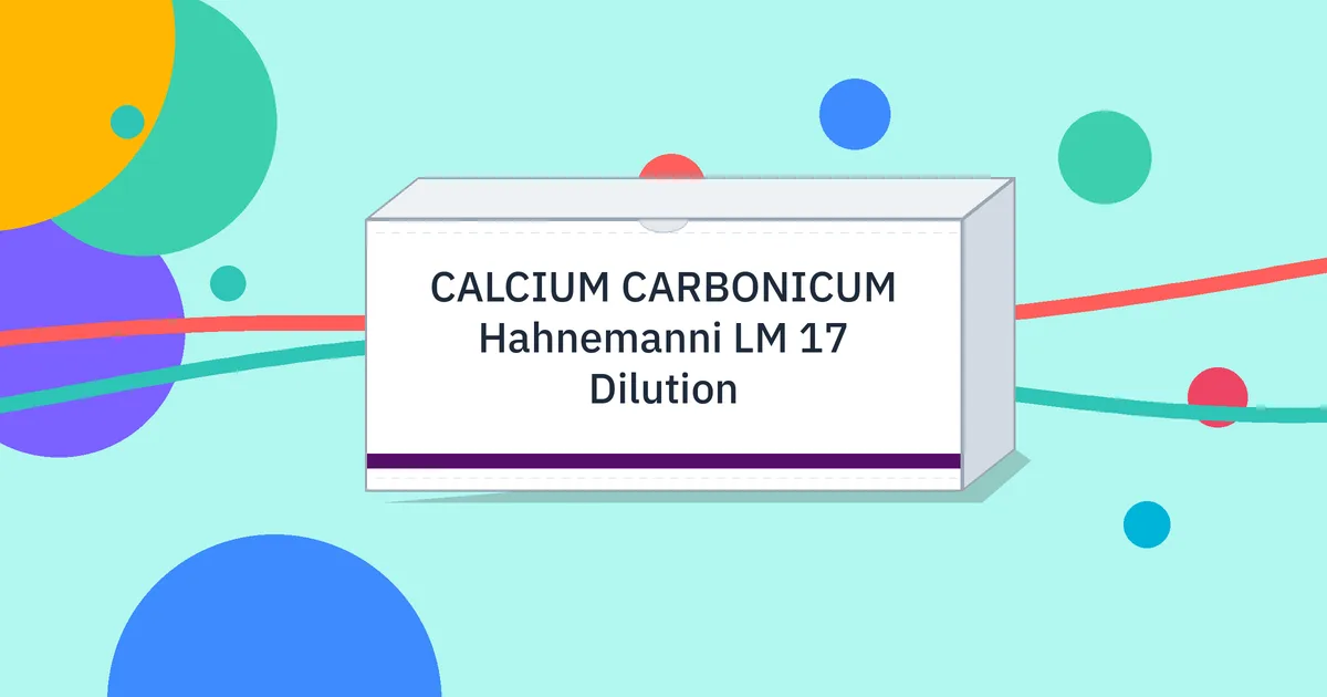Symbolbild: Packung mit der Aufschrift CALCIUM CARBONICUM Hahnemanni LM 17 Dilution (PZN 12803566) – Verfügbarkeit und Bezug in Apotheken in Frankfurt am Main