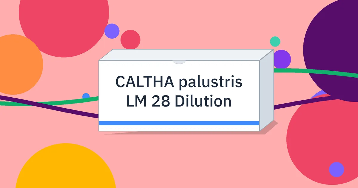 Symbolbild: Packung mit der Aufschrift CALTHA palustris LM 28 Dilution (PZN 13411785) – Verfügbarkeit und Bezug in Apotheken in Frankfurt am Main
