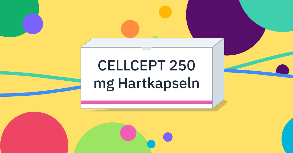 Symbolbild: Packung mit der Aufschrift CELLCEPT 250 mg Hartkapseln (PZN 10167238) – Verfügbarkeit und Bezug in Apotheken in Frankfurt am Main