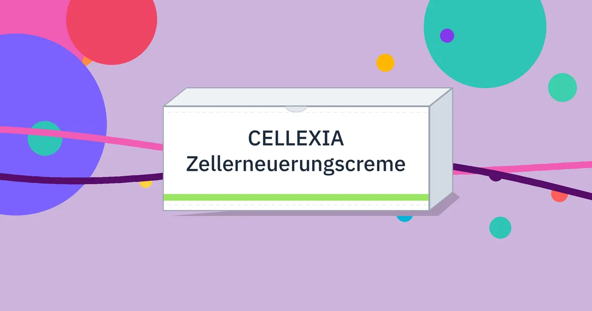 Symbolbild: Packung mit der Aufschrift CELLEXIA Zellerneuerungscreme (PZN 19492282) – Verfügbarkeit und Bezug in Apotheken in Frankfurt am Main