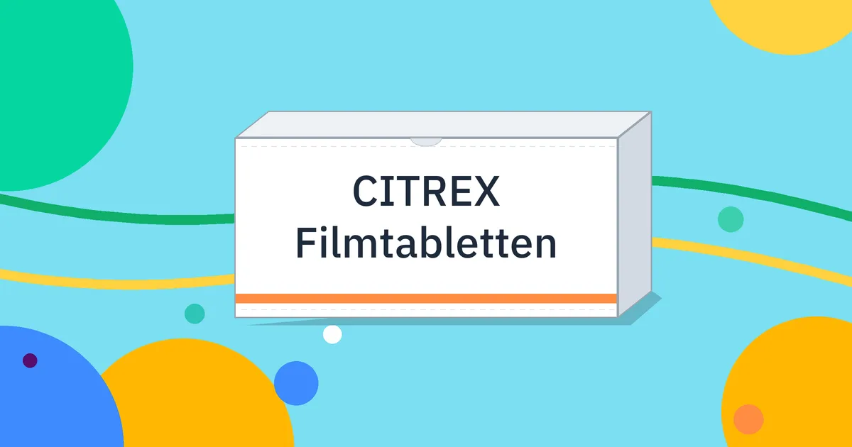Symbolbild: Packung mit der Aufschrift CITREX Filmtabletten (PZN 14371852) – Verfügbarkeit und Bezug in Apotheken in Frankfurt am Main
